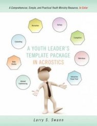 A Youth Leader's Template Package in Acrostics| Free Delivery at Eden.co.uk