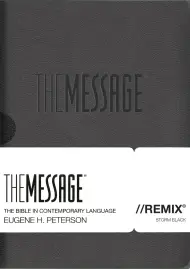 The Message Bible REMIX, Black, Imitation Leather, Compact, Book ...