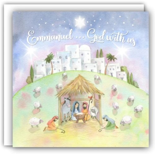 Emmanuel God with Us Christmas Cards Pack of 5 0604565369741 | Eden