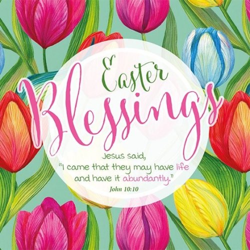 Mini Easter Cards - Easter Blessings/Tulips (pack of 5): Free Delivery ...