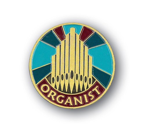 Organist Lapel Pin - 1"(B-82): Free Delivery when you spend £10 at Eden ...