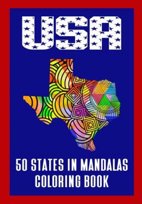USA 50 States in Mandalas Coloring Book: Color Me In United States of ...