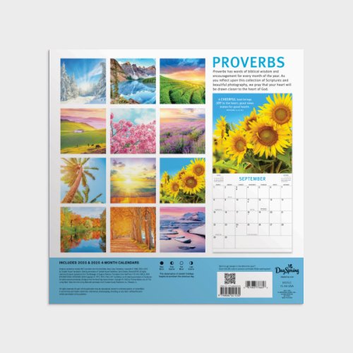2024 Proverbs Wall Calendar: Free Delivery at Eden.co.uk