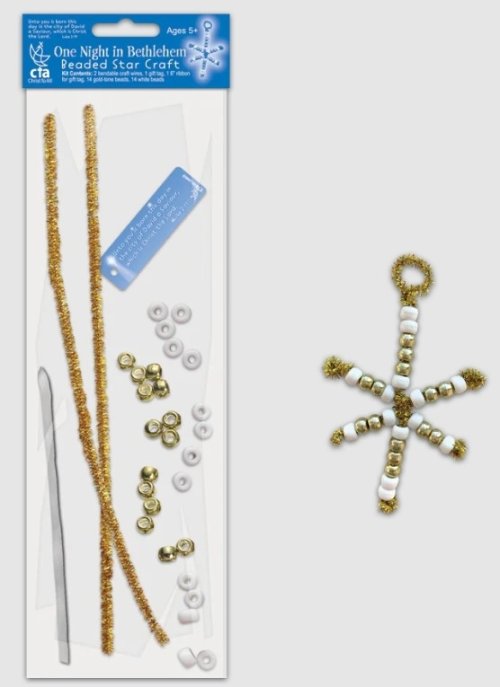 One Night in Bethlehem Beaded Star Ornament Craft: Free Delivery when ...