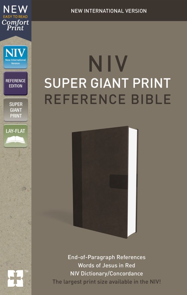 NIV, Super Giant Print Reference Bible, Giant Print, Imitation Leather ...