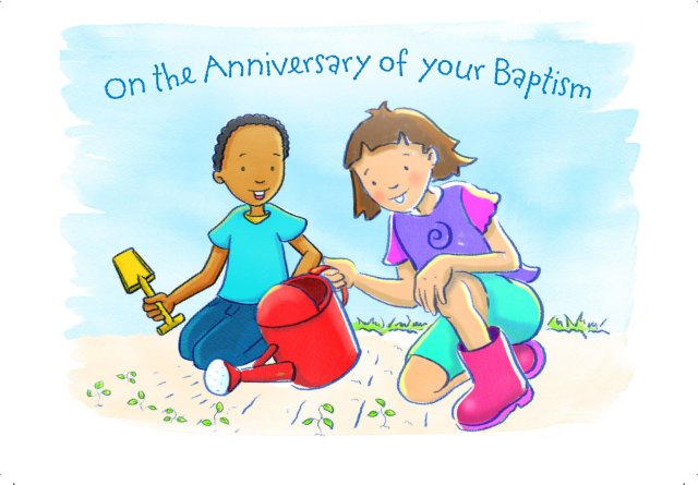 Baptism Anniversary Card Children - Pack of 10| Free Delivery when you ...