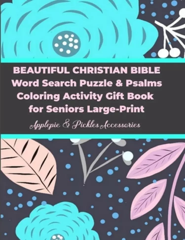 Beautiful Christian Bible Word Search Puzzle & Psalms Coloring Activity ...