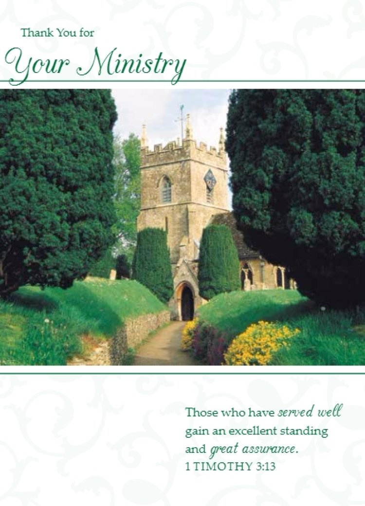 Thank You for Your Ministry Single Card | Free Delivery when you spend ...