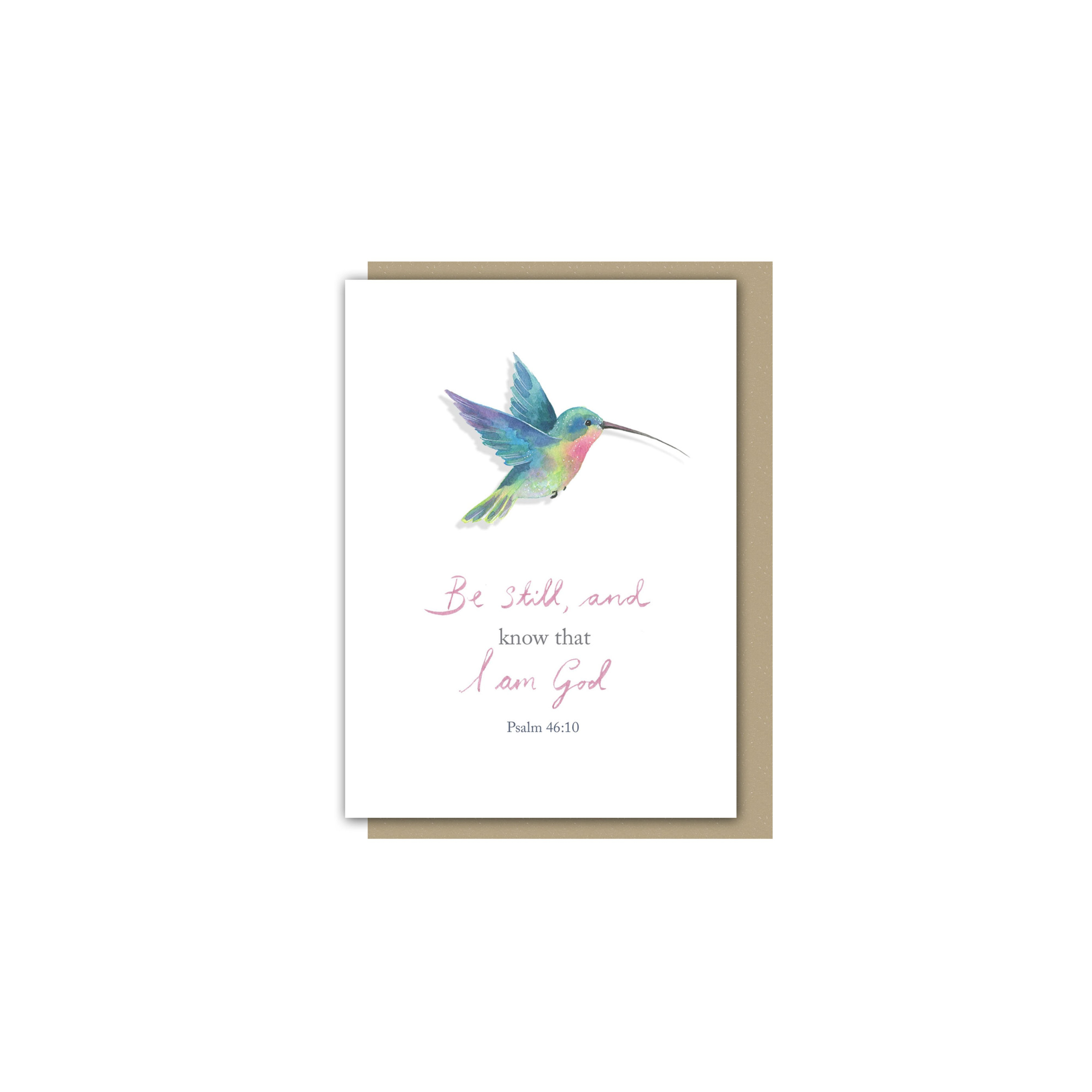 Be Still Little Note Encouragement Single Card: Free Delivery when you ...