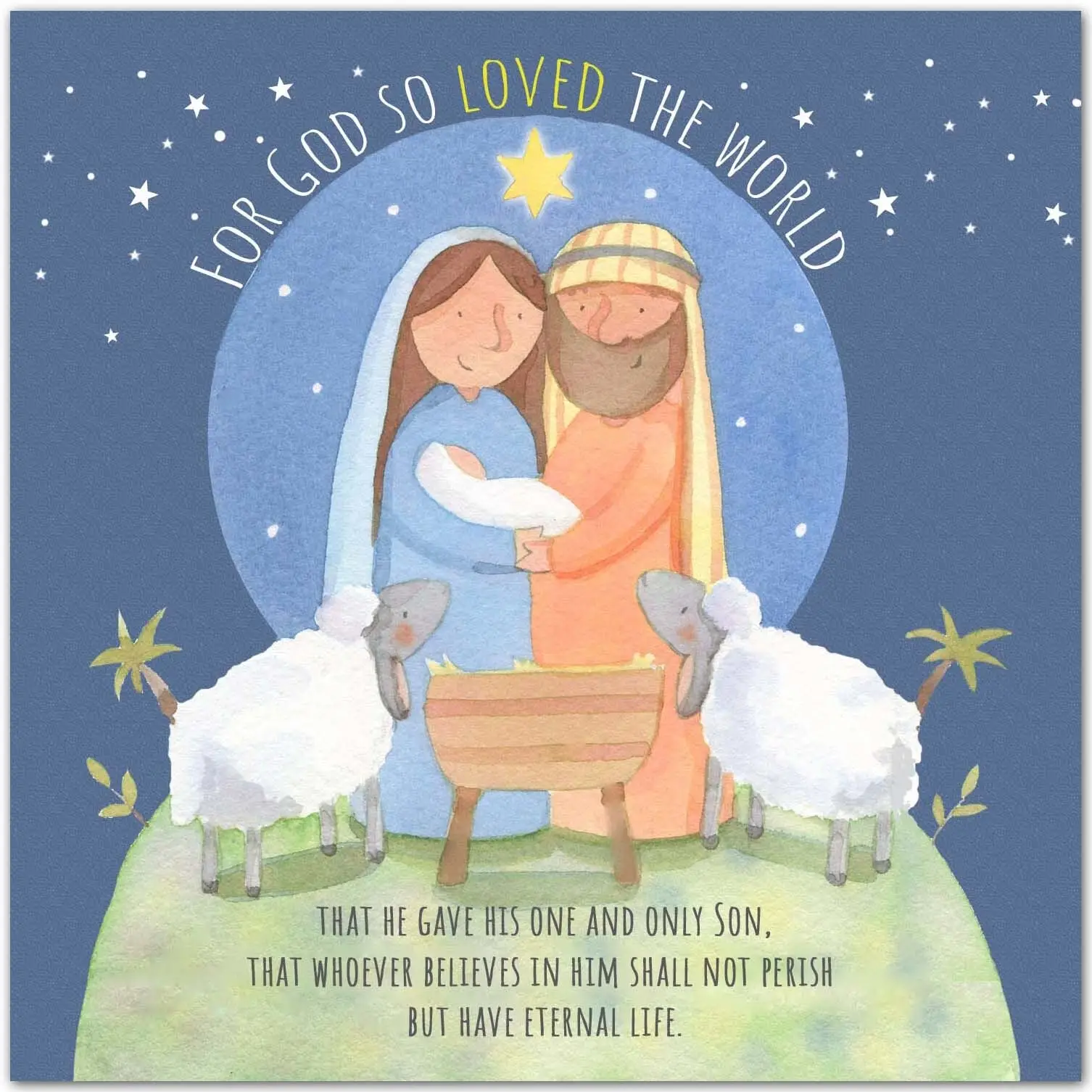Mary and Joseph Christmas Cards Pack of 5: Free Delivery when you spend ...