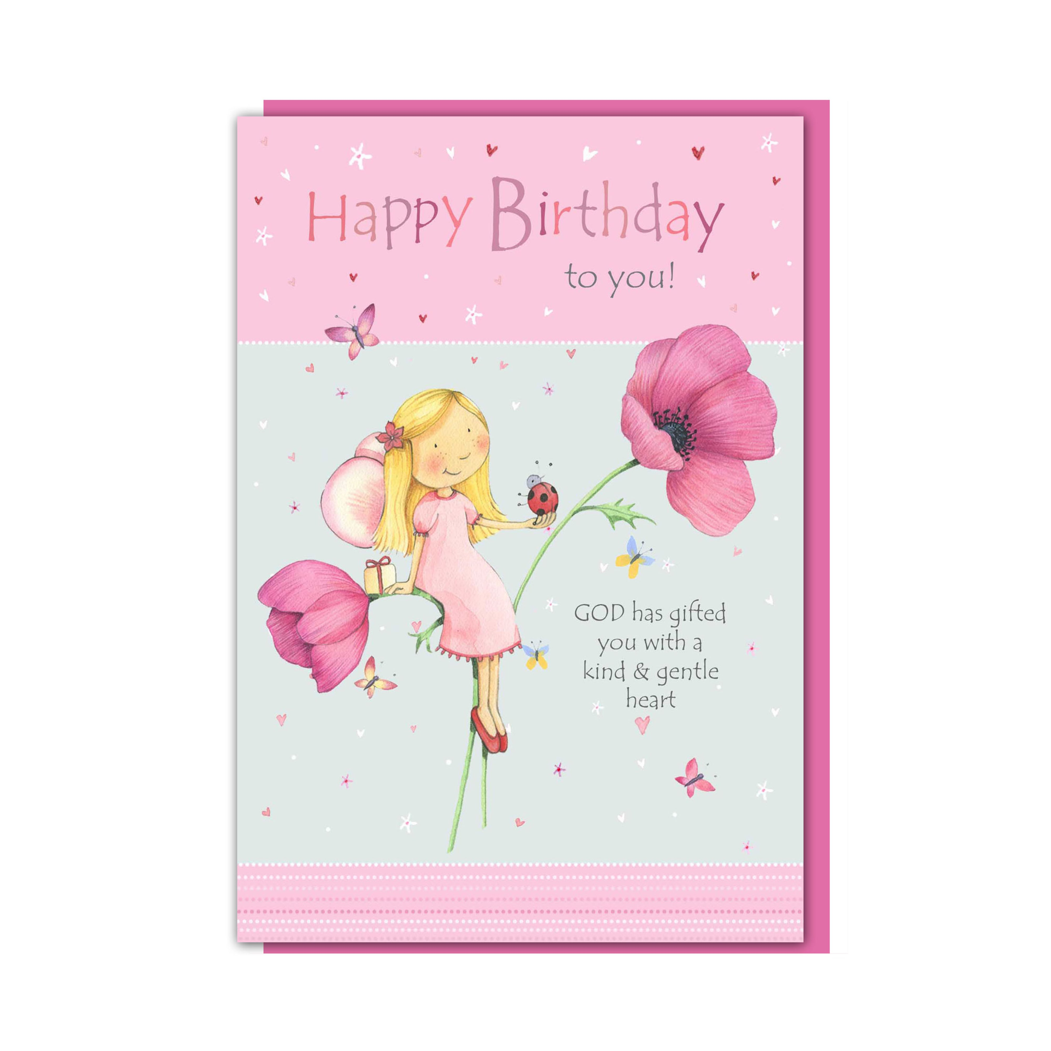Gentle Heart Birthday Single Card | Free Delivery when you spend £10 at ...