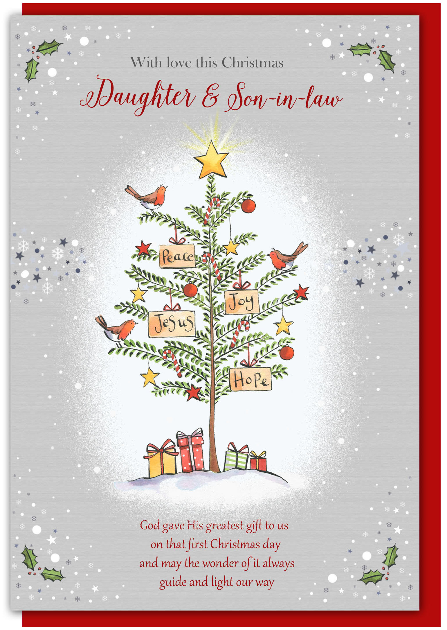 Daughter Son in law Christmas Card Free Delivery When You Spend 10 Daughter Son in law Christmas Card Free Delivery When You Spend 10