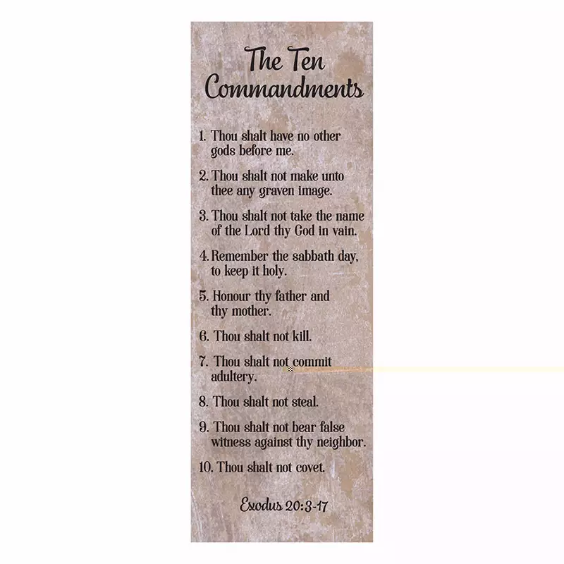Bookmark-Bible Basics-Ten Commandments (Pack Of 10) | Free Delivery ...