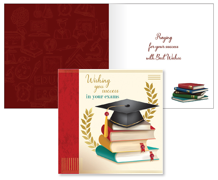 Card/Wishing You Success in Exams| Free Delivery when you spend £10 at ...