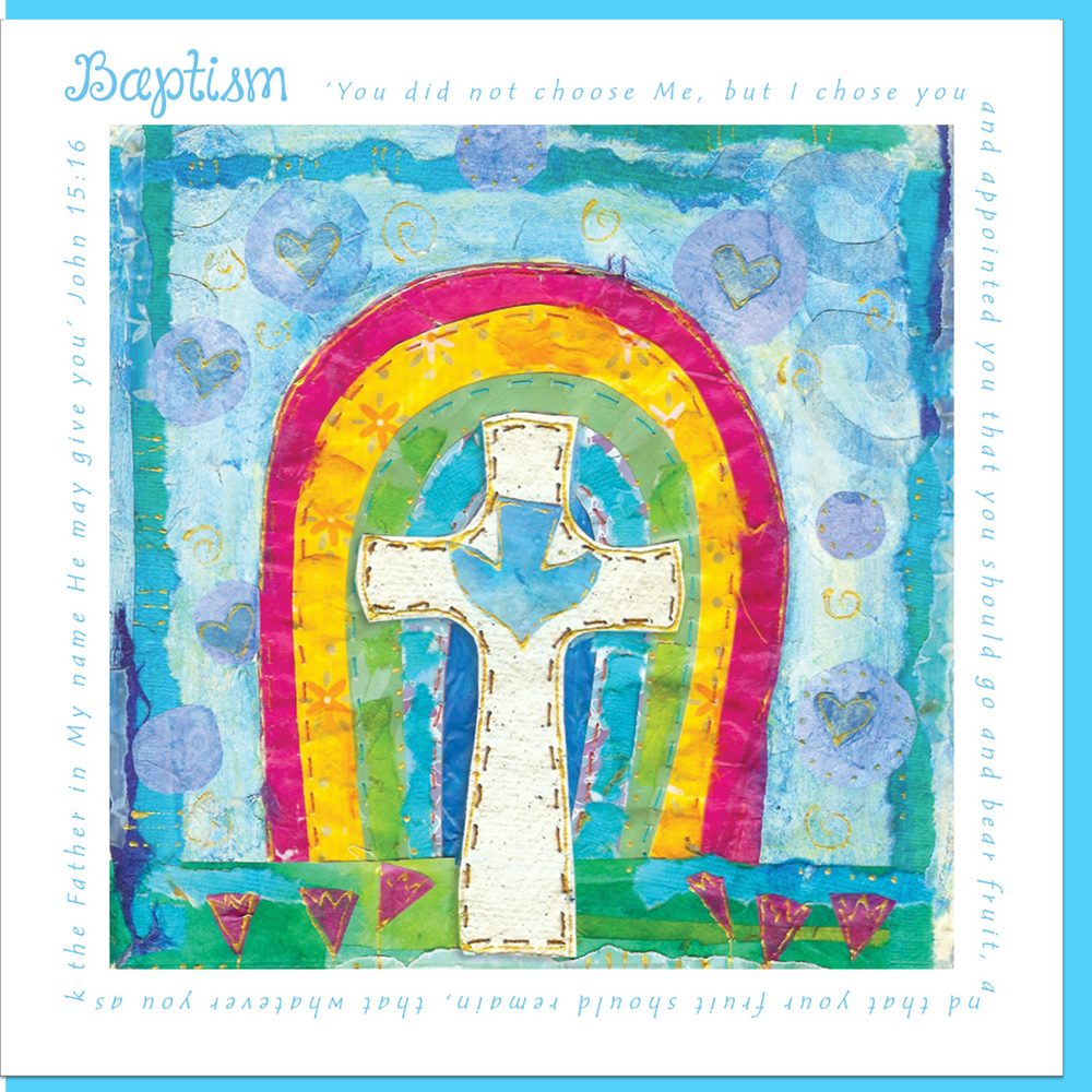 Baptism Rainbow Greetings Card 5060427970367 | Eden