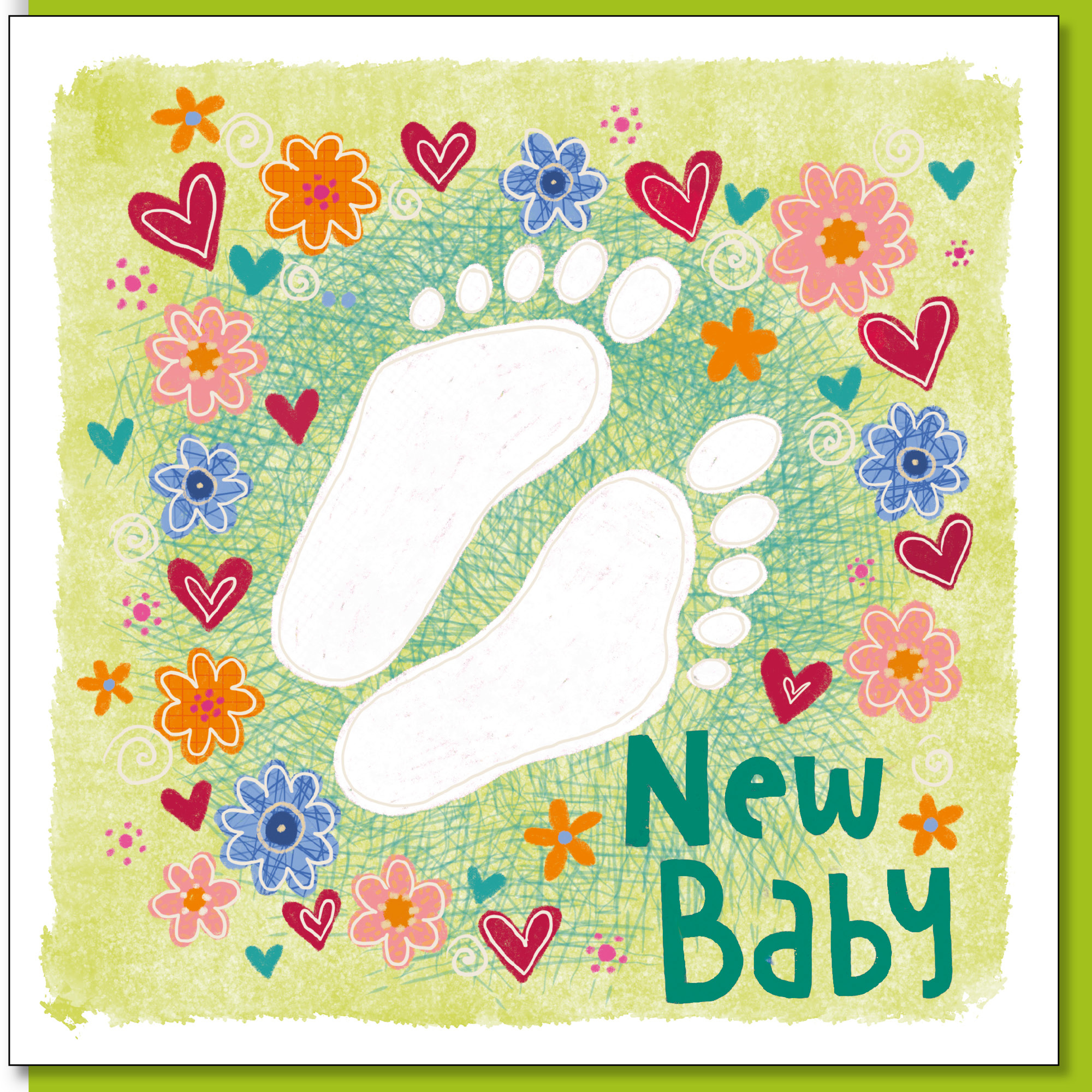 New baby feet Greetings Card 5060780841465 | Fast Delivery at Eden