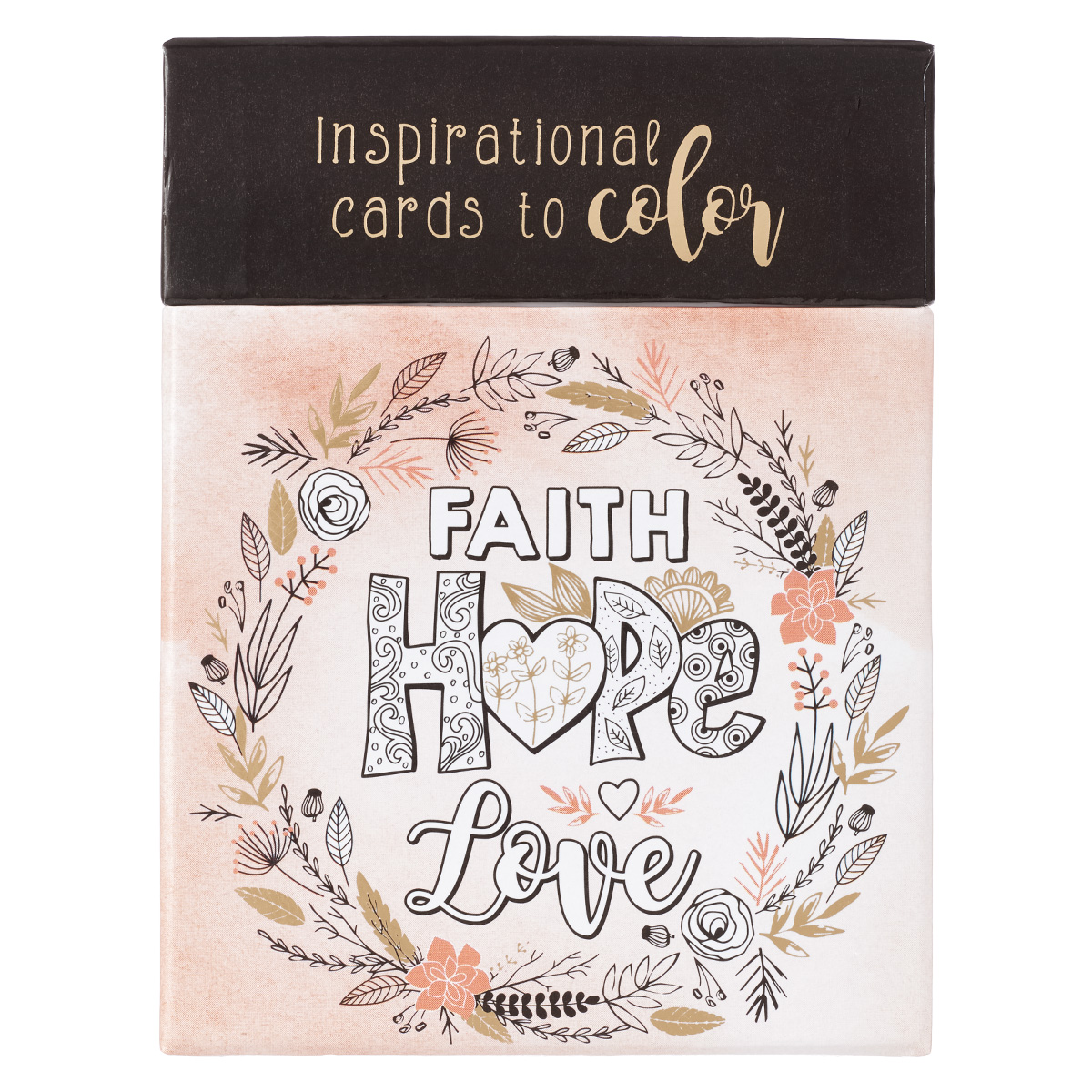 Coloring Cards Boxed Faith Hope Love | Free Delivery when you spend £10 ...
