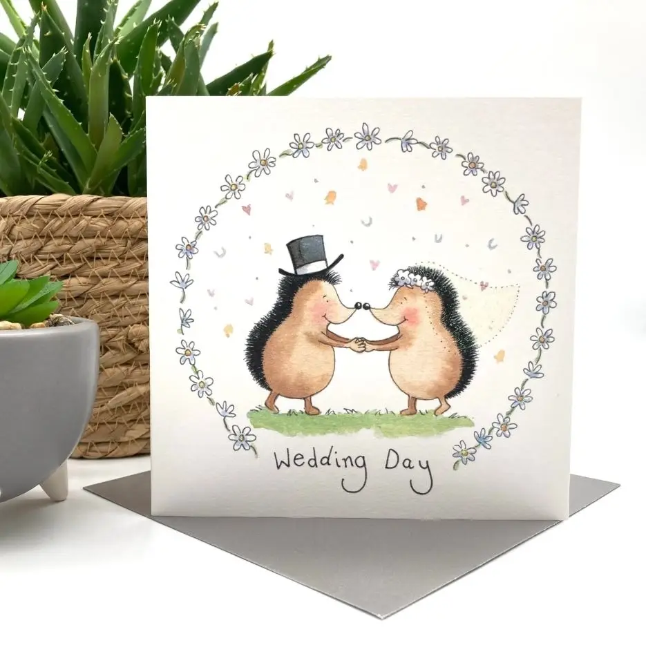 Wedding Hedgehogs Card | Free Delivery when you spend £10 at Eden.co.uk