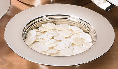 Communion Tray-Stacking Bread Plate-Silver| Free Delivery at Eden.co.uk