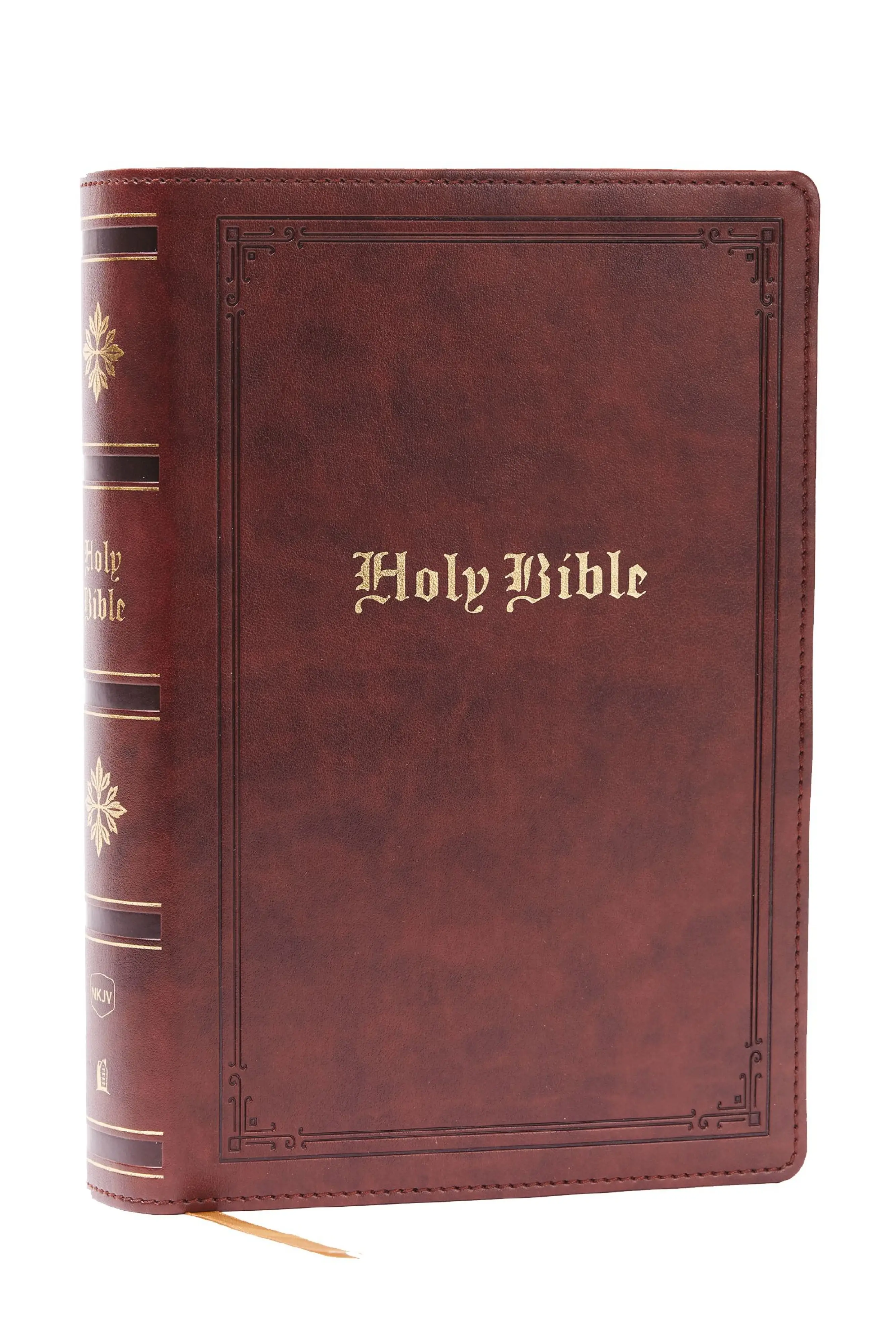 NKJV Bible: Personal Size Giant Print, Brown Leathersoft, Holy Bible ...