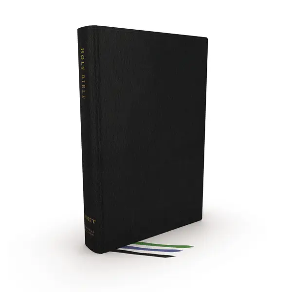 NET Bible, Thinline Large Print, Genuine Leather, Black, Thumb Indexed ...