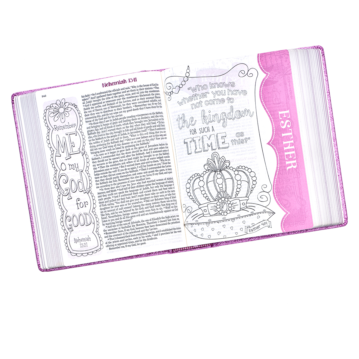 My Creative Bible Purple Glitter Hardcover | Free Delivery @ Eden.co.uk
