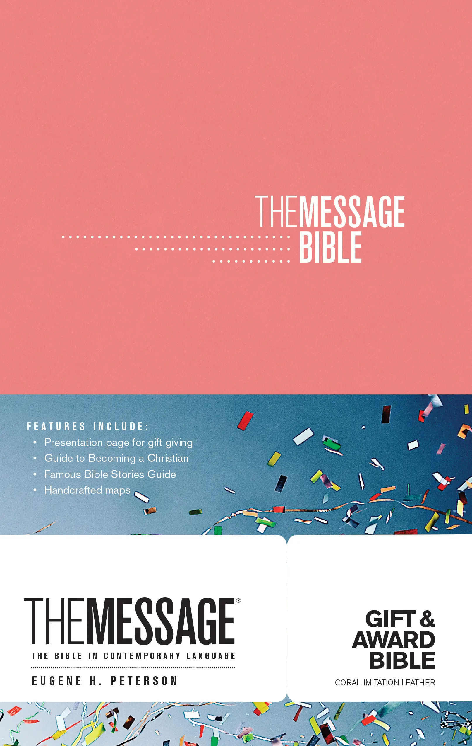 The Message Bible Gift and Award, Bible, Pink, Paperback, Presentation ...
