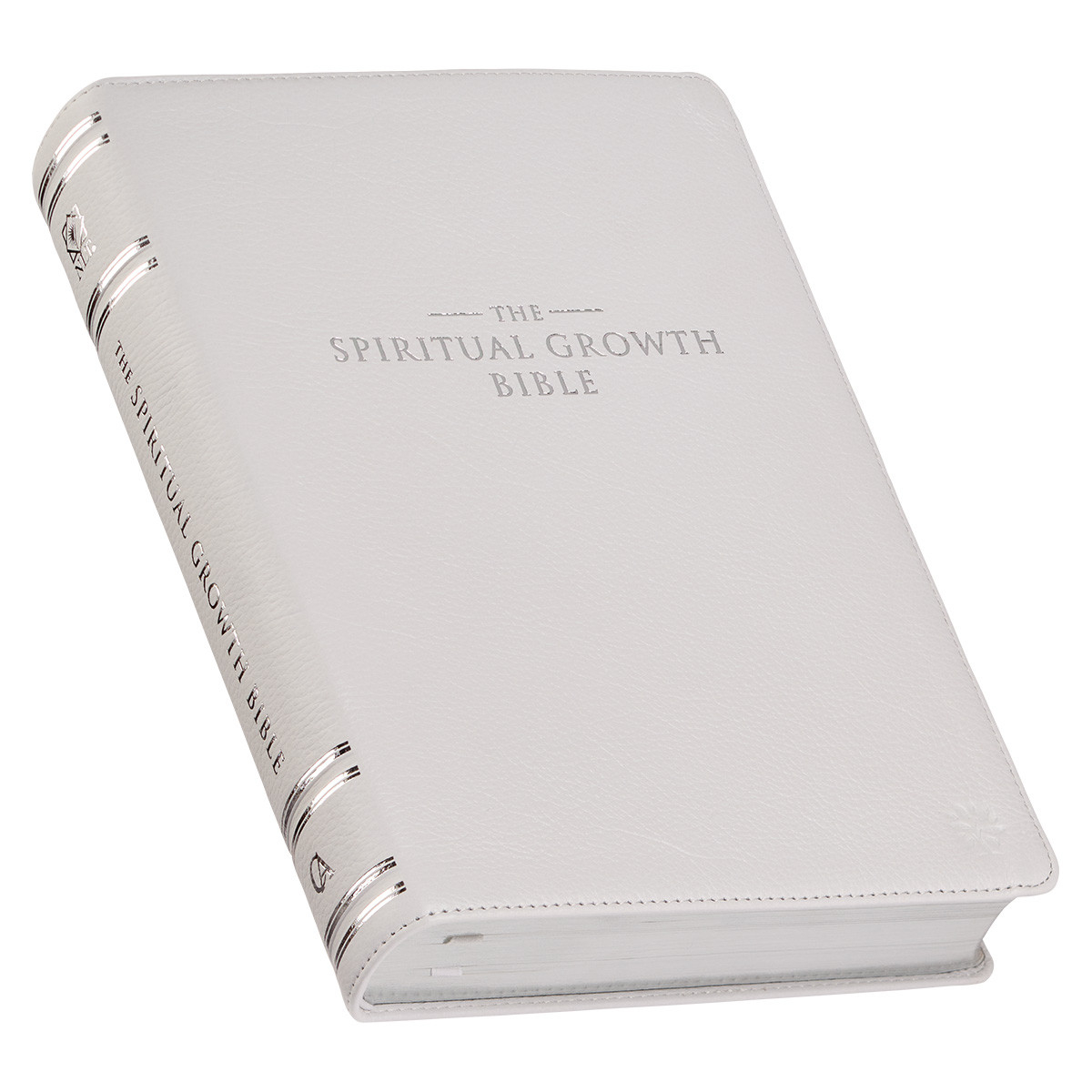 NLT, The Spiritual Growth Bible Full-grain Leather, White| Free ...