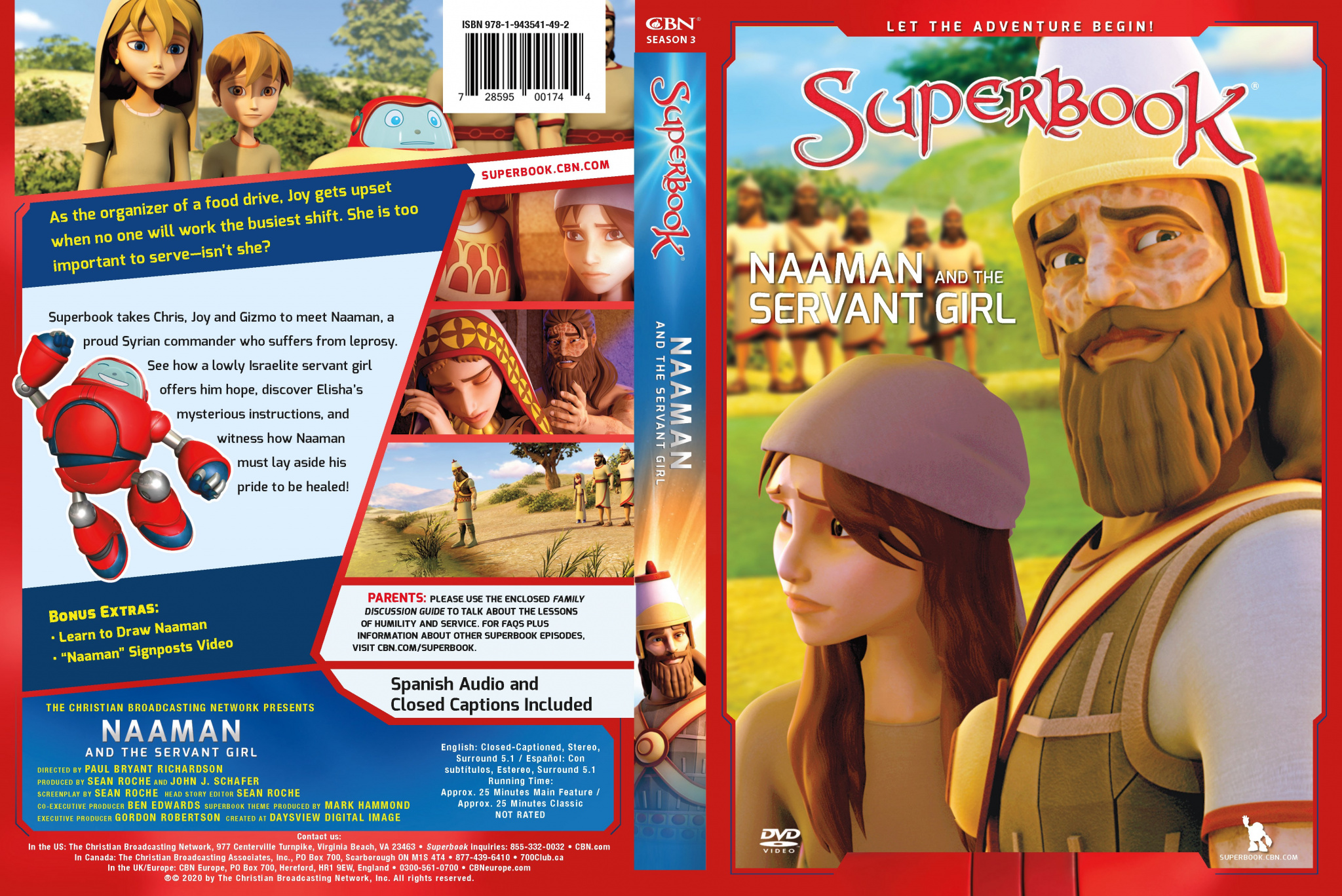 Naaman And The Servant Girl By Superbook Free Delivery At Eden