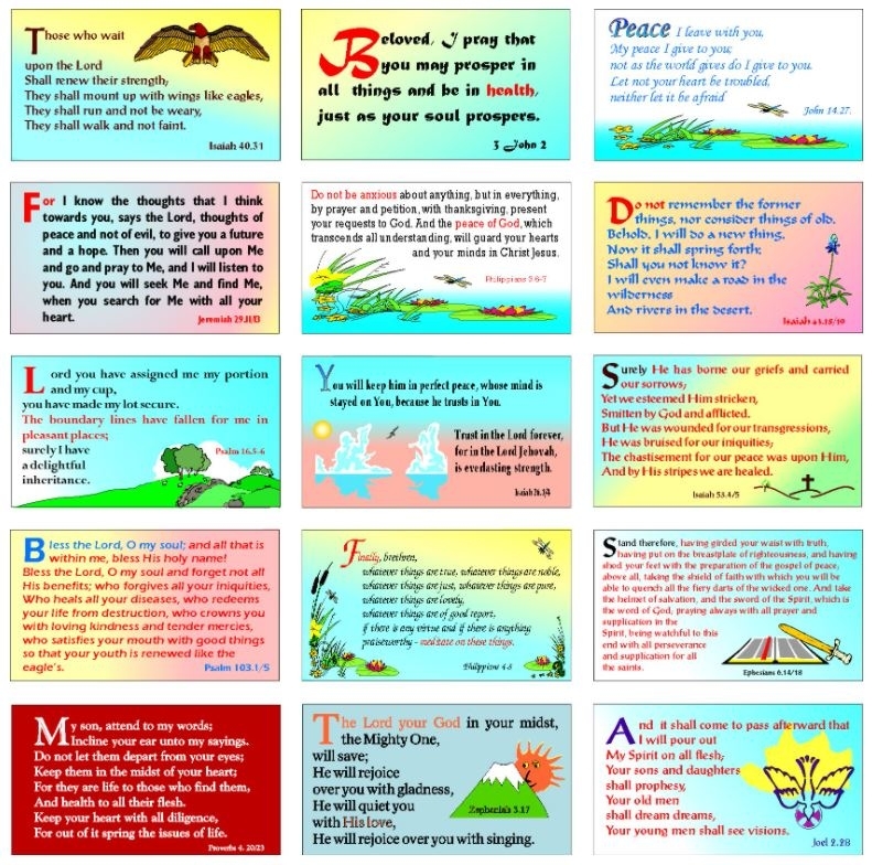 Scripture Memory Verse Cards Pack of 30 SMV30 | Fast Delivery at Eden