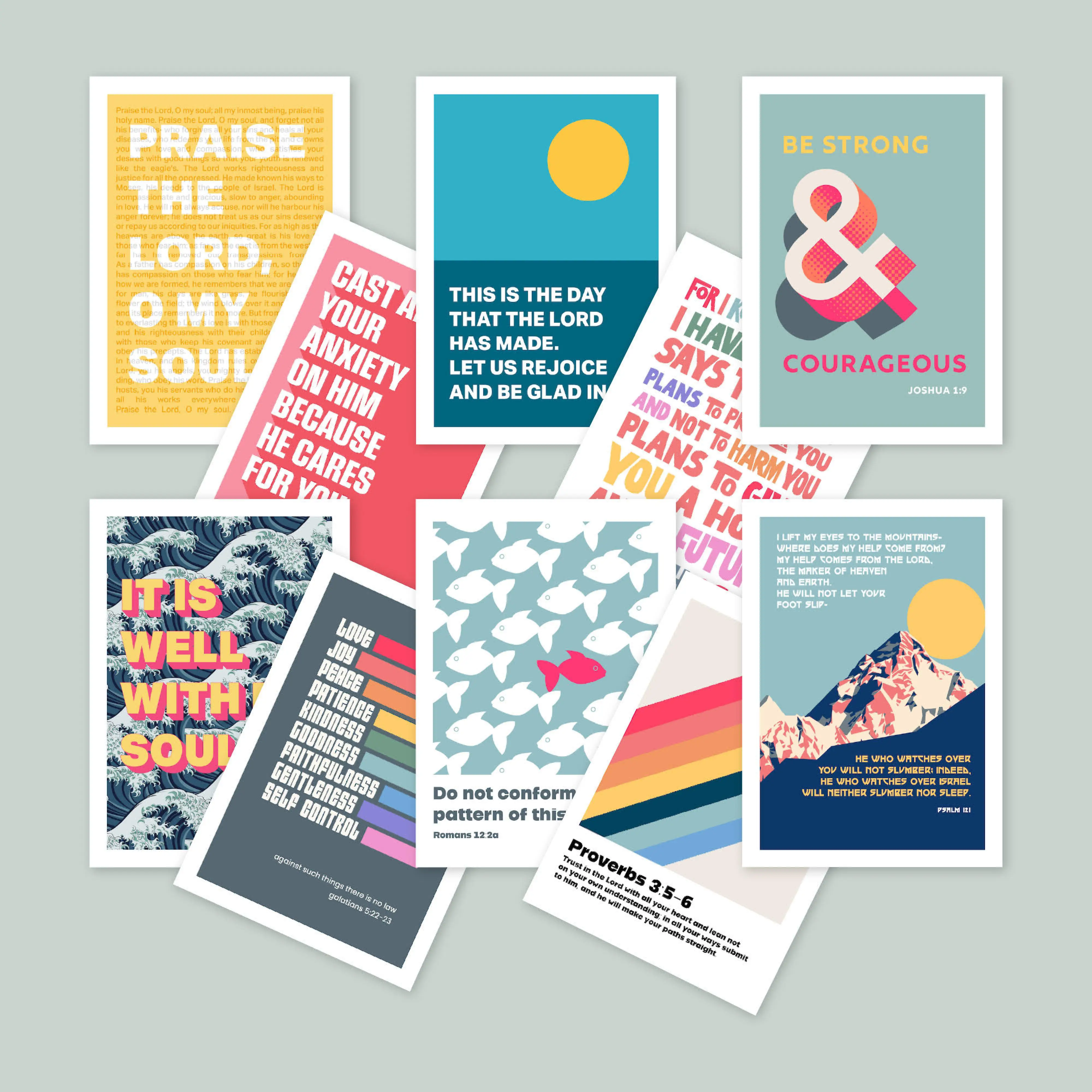 Pack of 10 Christian Postcards 5061032023035 | Eden