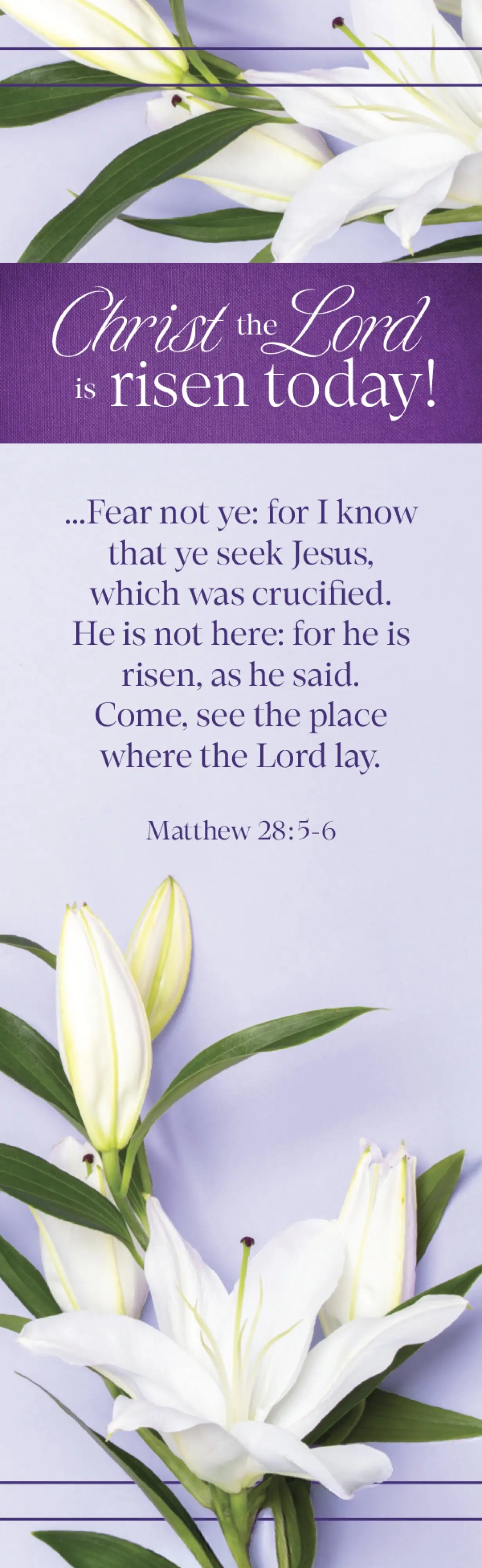 Easter Bookmark: Christ the Lord is Risen Today (Package of 25): Free ...